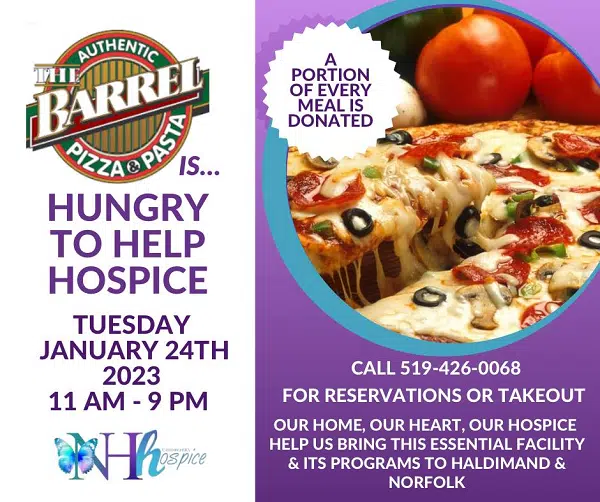 Barrel Pizza Holding Fundraiser This Week For Norfolk-Haldimand ...