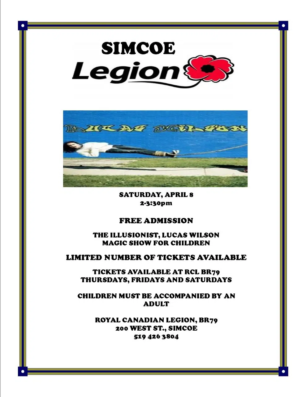 Simcoe Legion Magic Show With Lucas Wilson | NorfolkToday.ca