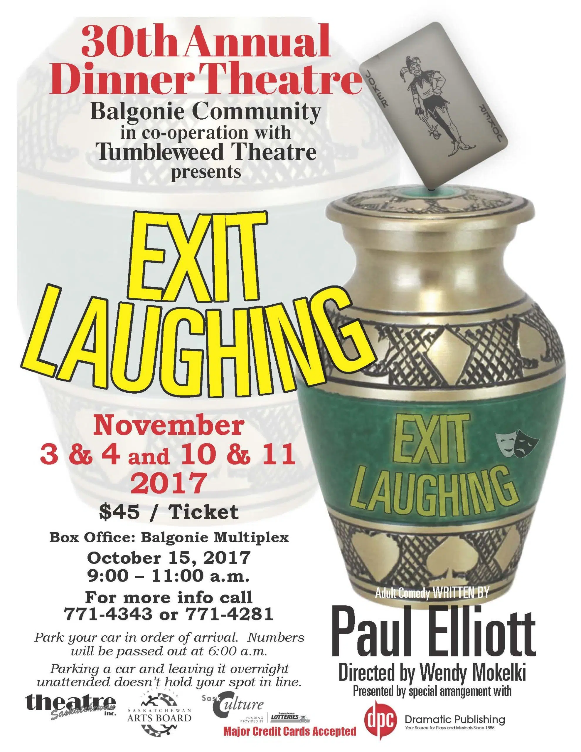 Balgonie Dinner Theatre - Exit Laughing | JACK 94-5 FM