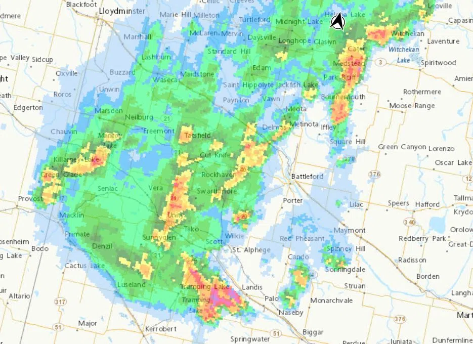 More Thunderstorms rolling through the NW this morning | Saskatchewan ...