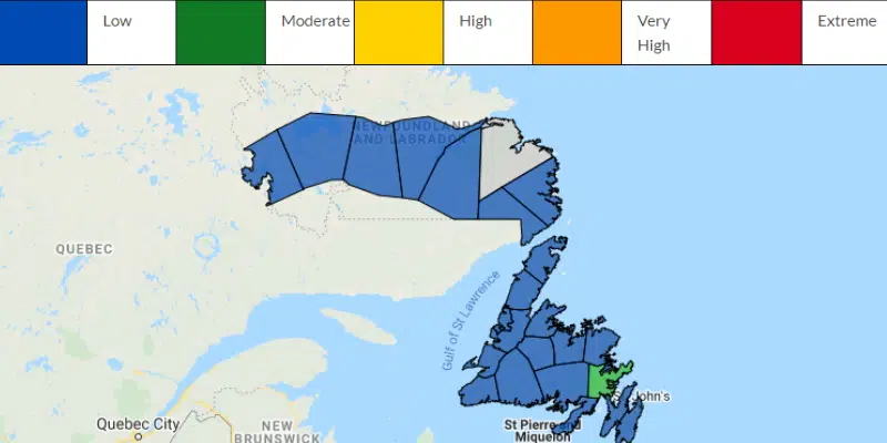 New Fire Hazard Map Shows Risk of Forest Fires Across Province | VOCM