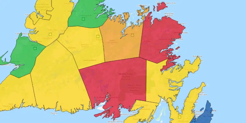 Extreme Fire Hazard Risk for Areas of the Island | VOCM