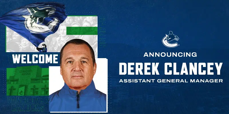 Newfoundlander Derek Clancy Named Vancouver Canucks Assistant General ...