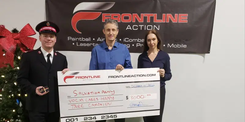 Frontline Action Challenging Businesses After Making Donation to VOCM ...