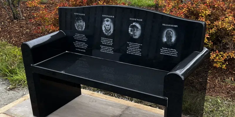 Memorial Bench for Lost Fishermen Unveiled in Shea Heights | VOCM